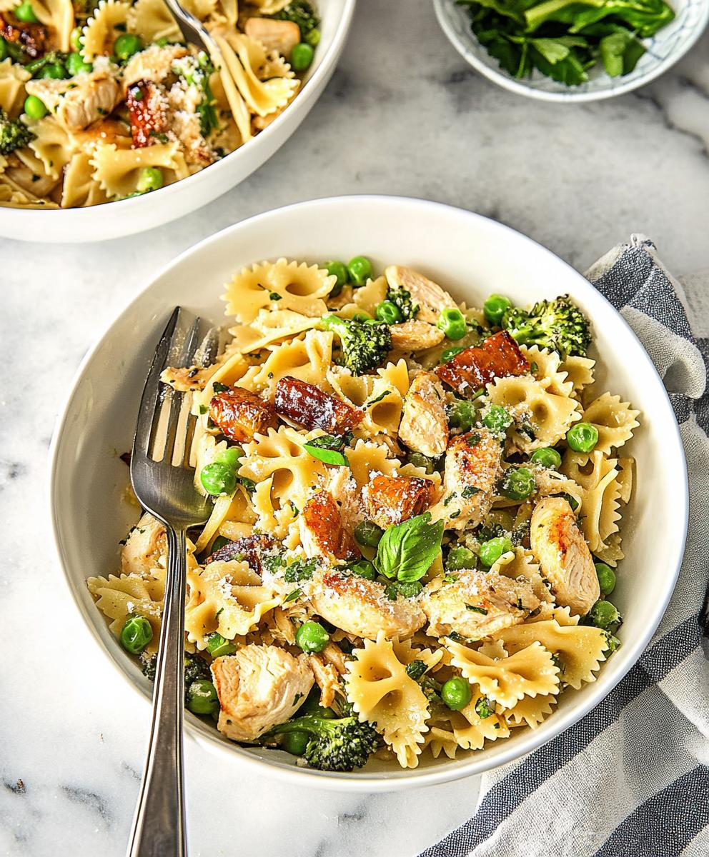 Chicken Pasta Primavera Recipe - yumrecipesonline.com