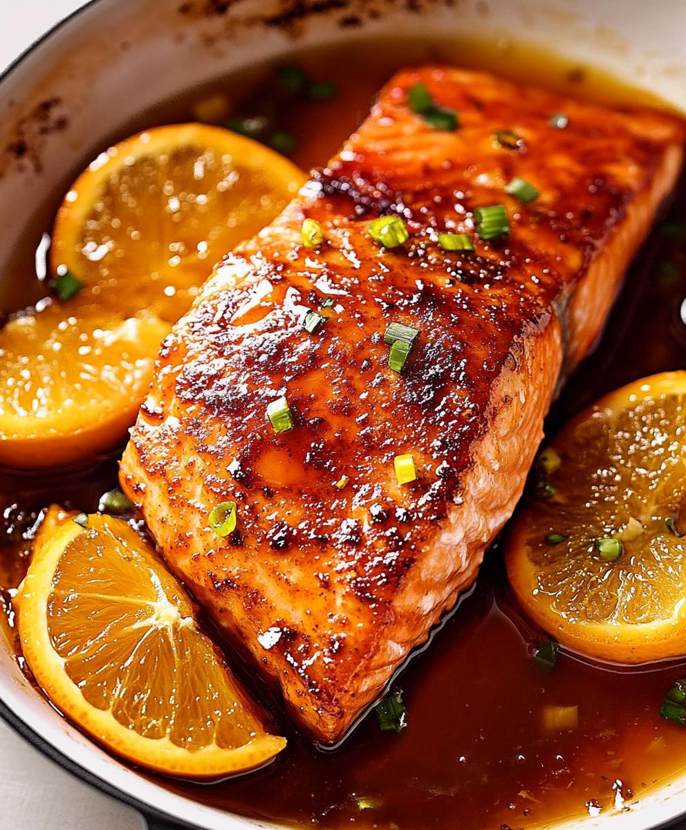 Crispy Honey Orange Glazed Salmon Recipe - yumrecipesonline.com