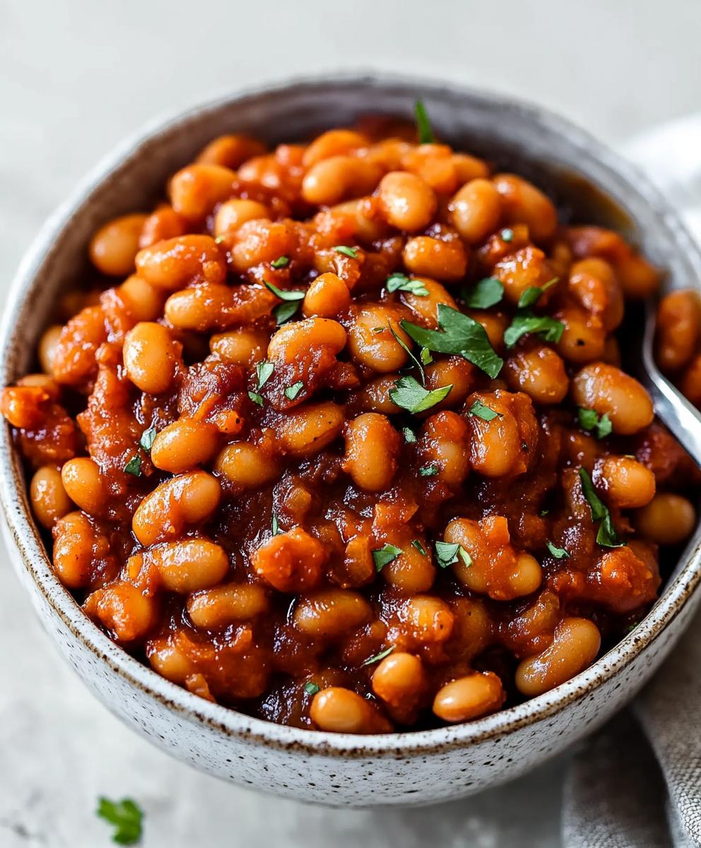 Easy Baked Beans Recipe - yumrecipesonline.com
