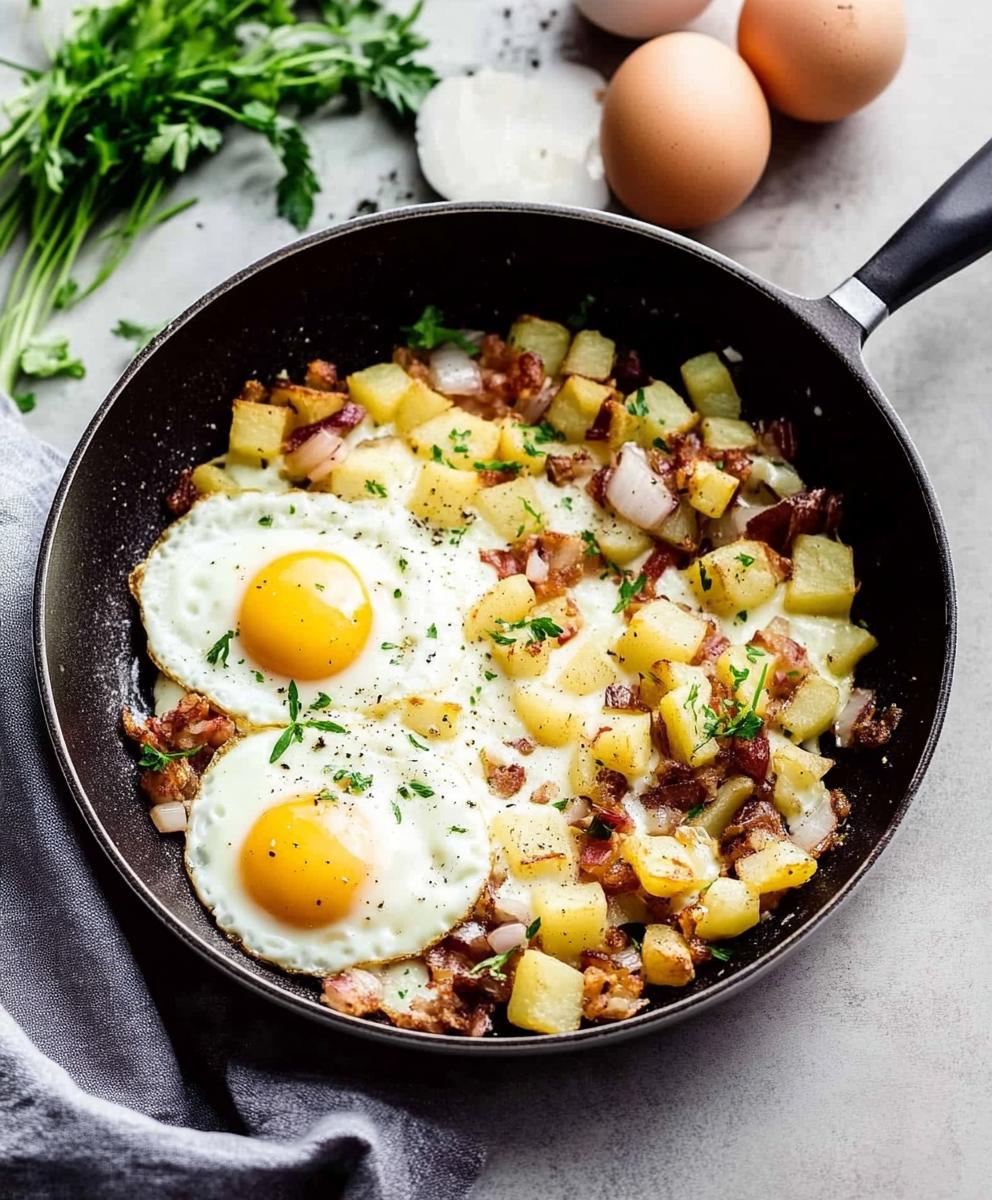 Egg, And Potato Hash Recipe - yumrecipesonline.com