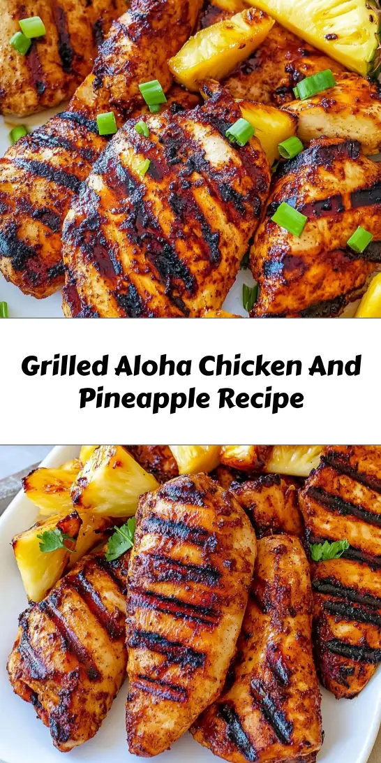 Grilled Aloha Chicken And Pineapple Recipe - yumrecipesonline.com