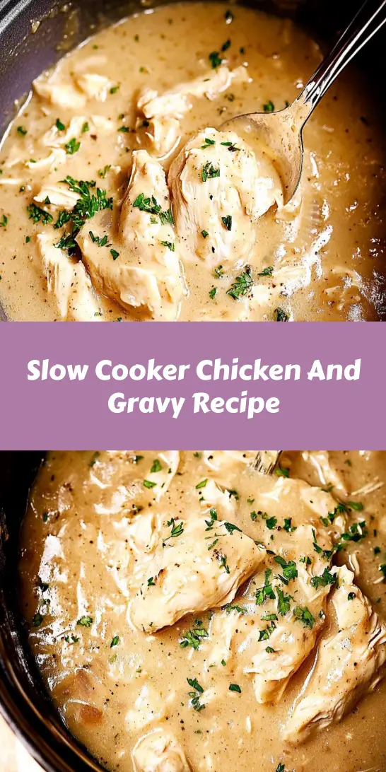 Slow Cooker Chicken And Gravy Recipe - yumrecipesonline.com