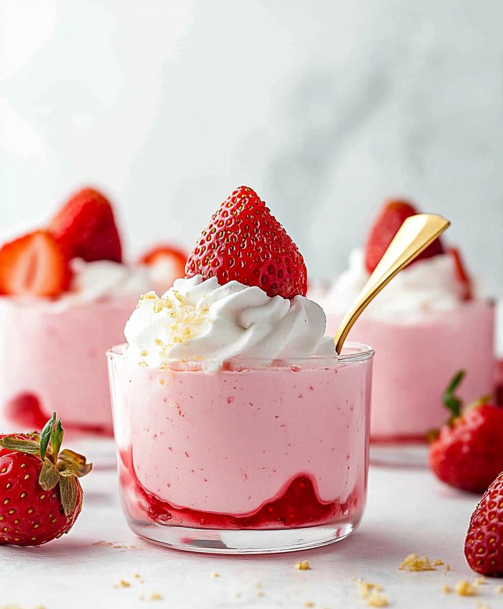Strawberry Mousse Recipe - yumrecipesonline.com
