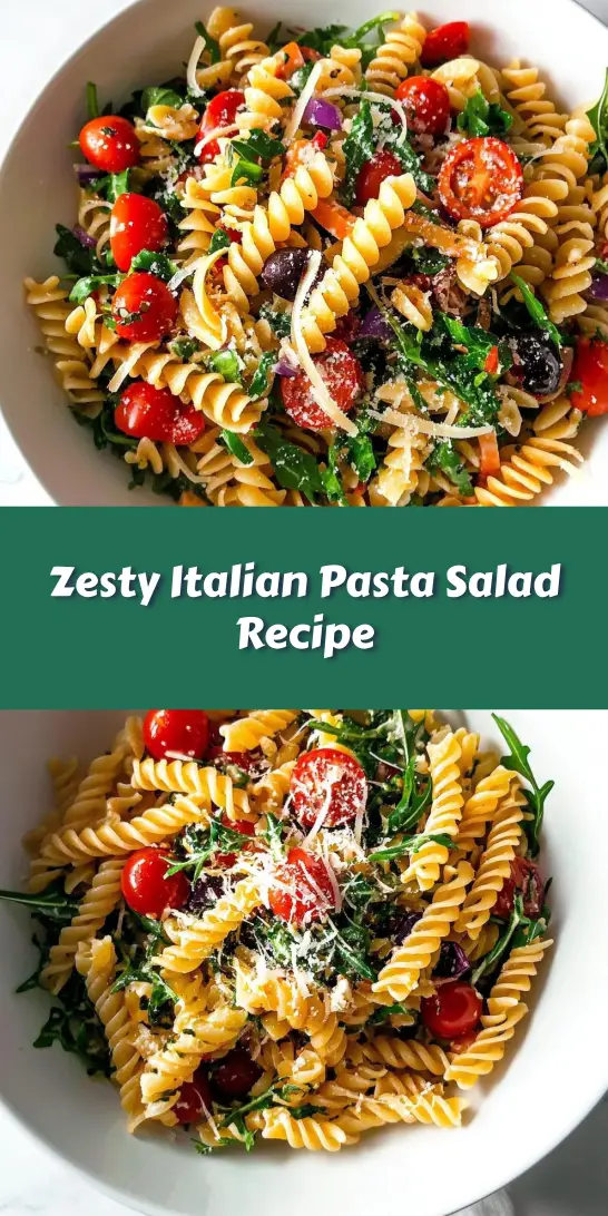 Zesty Italian Pasta Salad Recipe - yumrecipesonline.com