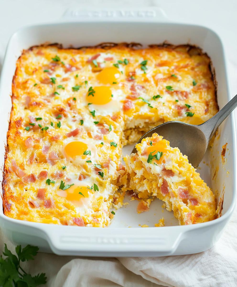 Breakfast Casserole (hash Browns & Eggs) Recipe - yumrecipesonline.com
