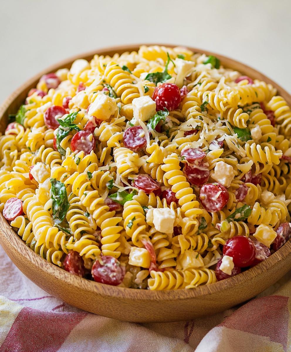Classic Italian Pasta Salad Recipe - yumrecipesonline.com