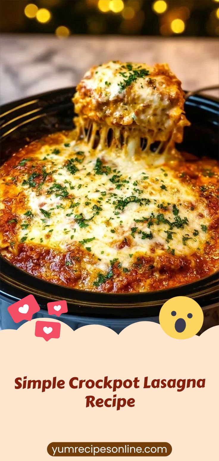 Simple Crockpot Lasagna Recipe